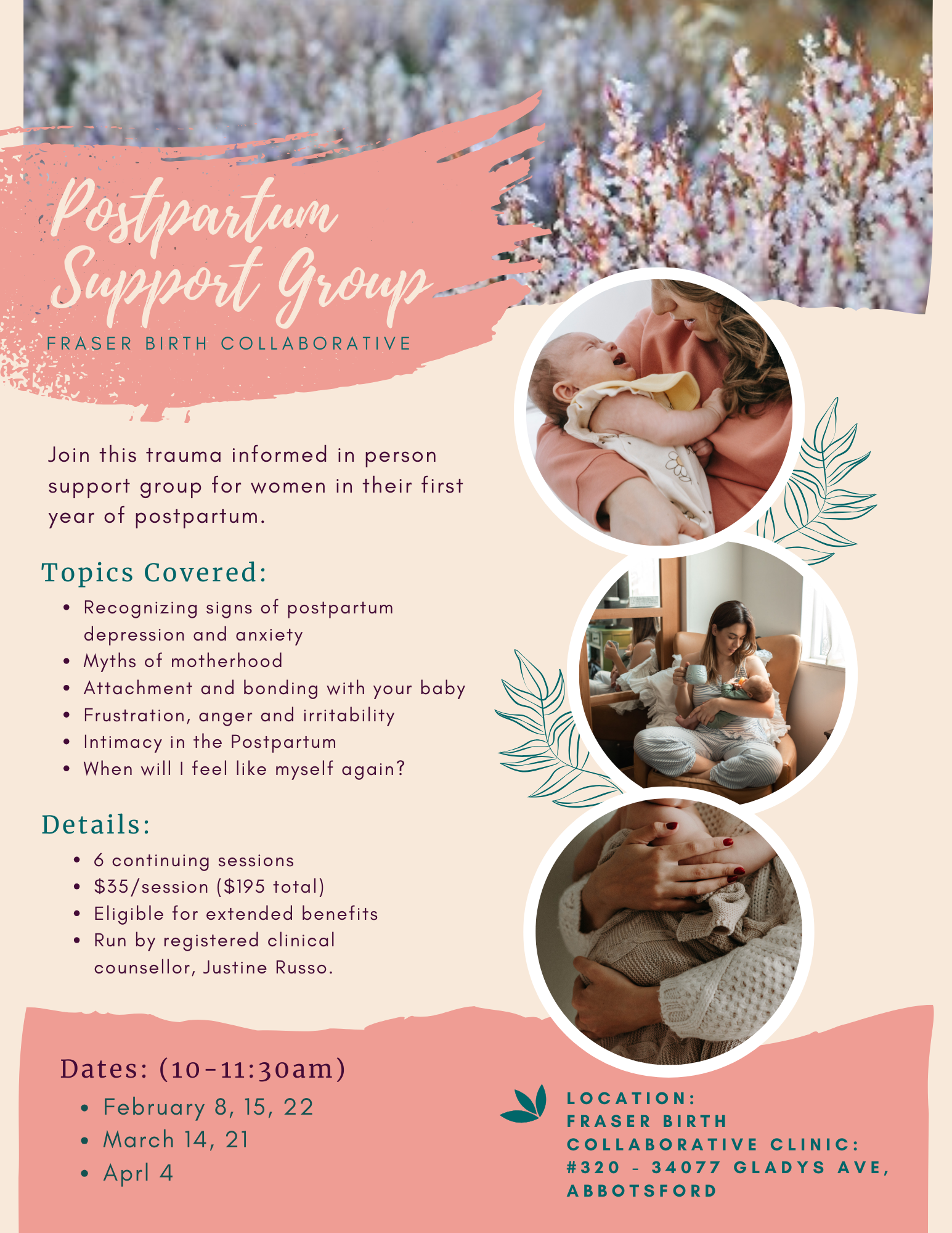 Postpartum Support Group | wildheartcounselling.com